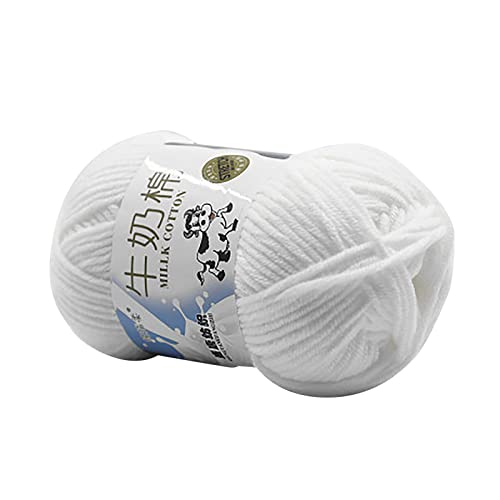 2 Set 1 Roll 5-Strand Wool Yarn Soft Warm DIY Beginner Needlework Hand Knitting Crochet Yarn Ball for Sewing Shop Crochet Thread