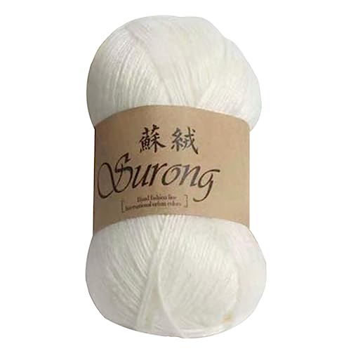 2 Set 1 Roll 100g Crochet Yarn Strong Warmth Multiple Colour Hand Knitting Thick Wool Thread Cotton Yarn for Gift Yarn Balls