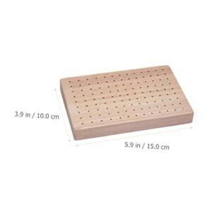 IMIKEYA Plug Board Rectangle Tray Air Drying Clay Cake Tray Wooden Lollipop Stand Chafing Dish Buffet Set Large Charcuterie Board Food Picks Holder Pick Stand Food Picks Stand Christmas