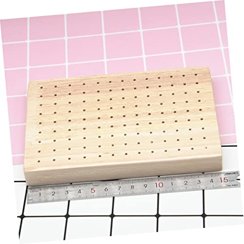 IMIKEYA Plug Board Rectangle Tray Air Drying Clay Cake Tray Wooden Lollipop Stand Chafing Dish Buffet Set Large Charcuterie Board Food Picks Holder Pick Stand Food Picks Stand Christmas