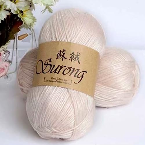 2 Set 1 Roll 100g Crochet Yarn Strong Warmth Multiple Colour Hand Knitting Thick Wool Thread Cotton Yarn for Gift Yarn Balls