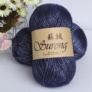 2 Set 1 Roll 100g Crochet Yarn Strong Warmth Multiple Colour Hand Knitting Thick Wool Thread Cotton Yarn for Gift Yarn Balls