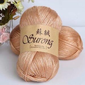 2 Set 1 Roll 100g Crochet Yarn Strong Warmth Multiple Colour Hand Knitting Thick Wool Thread Cotton Yarn for Gift Yarn Balls