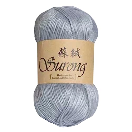 2 Set 1 Roll 100g Crochet Yarn Strong Warmth Multiple Colour Hand Knitting Thick Wool Thread Cotton Yarn for Gift Yarn Balls