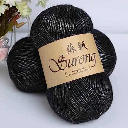 2 Set 1 Roll 100g Crochet Yarn Strong Warmth Multiple Colour Hand Knitting Thick Wool Thread Cotton Yarn for Gift Yarn Balls