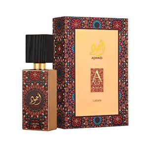 green velly lattafa ajwad long lasting imported eau de perfume 60 ml/2.04 fl.oz.