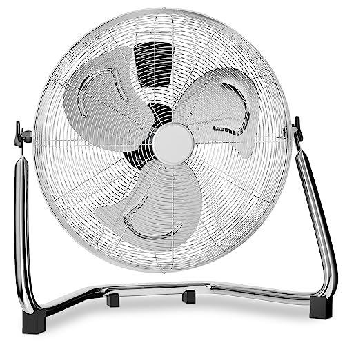 mollie 22 Inch 3572 CFM High Velocity Floor Fan with 3 Speed Heavy Duty Metal Adjustable Tilt Portable Quiet Air Circulator for Home Bedroom Garage Commercial Use