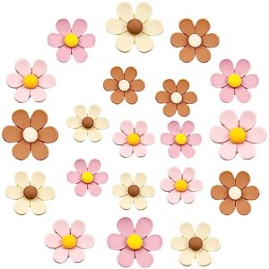 lukinuo cute flower fridge magnets 20pcs mini daisy refrigerator magnet colorful flower fridge magnets for locker whiteboard refrigerator office photo cabinet bulletin board