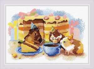 riolis counted cross stitch kit 2126 the tastiest bite