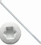 Holdtite 7" Torx Gutter Screw with Metal Ferrule, White