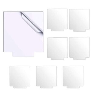 terrilee 7pcs 2mm clear acrylic blanks for light base acrylic sheet cast plexiglas - square(5.9*5.9'') acrylic panel sign blank with double sides protective for led diy display projects craft (7 pcs)