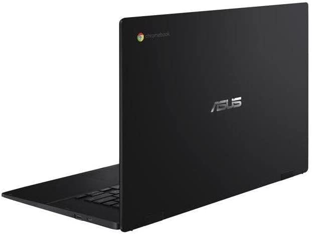 ASUS CX1500CNA Chromebook 15.6" HD Laptop, Intel Celeron N3350 Processor, 4GB RAM, 64GB eMMC Flash Memory, Intel HD Graphics, HD Webcam, Stereo Speakers, Chrome OS, Black, (renewed)