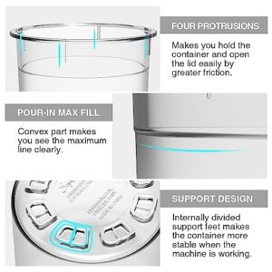 ARCOOLOR Pint Containers with Silicone Lids Replacement for Ninja Creami - 4 Pack, Compatible with NC299AMZ & NC300s Series Ice Cream Maker with E-Cookbook, Airtight & Dishwasher Safe (MIX2)