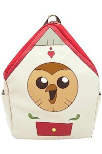 duwseal unisex owl house backpack luz noceda hooty bag anime canvas knapsack toh cartoon rucksack halloween accessory