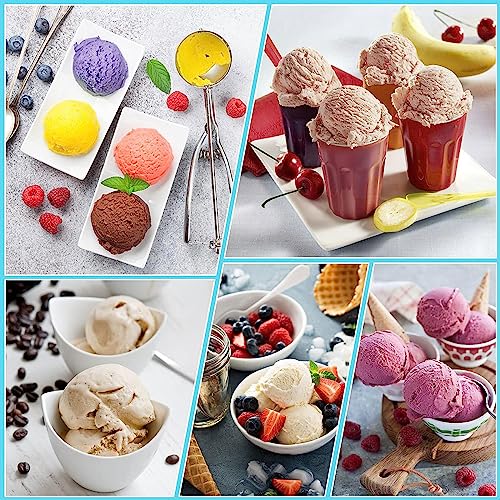 VRINO Creami Deluxe Pints, for Ninja Creamy Pints and Lids, Ice Cream Containers with Lids Dishwasher Safe,Leak Proof for NC301 NC300 NC299AM Series Ice Cream Maker