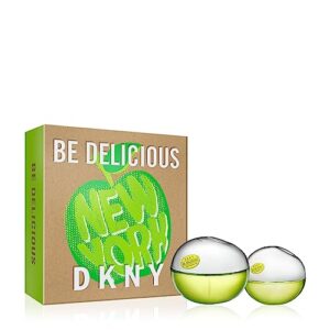 dkny be delicious eau de parfum 2 piece gift set for women - perfume spray 3.4 fl. oz. & 1.0 fl. oz.