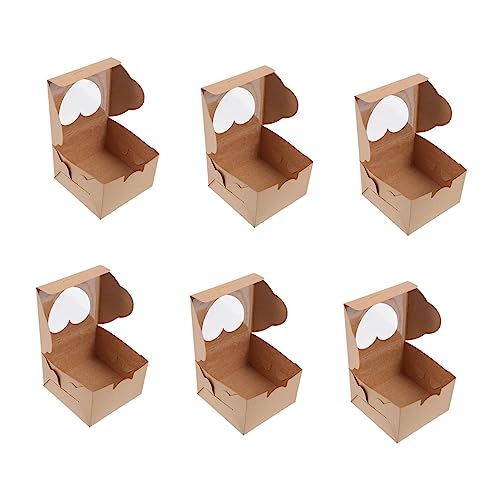 DOITOOL 20pcs Packing Boxes Dessert Box Cheesecake Container Mini Paper Cups Food Gift Box Gift Pastry Box Cake Kraft Gift Boxes Cupcake Holder Box Dessert Boxes Gift Packaging Boxes Chic