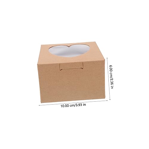 DOITOOL 20pcs Packing Boxes Dessert Box Cheesecake Container Mini Paper Cups Food Gift Box Gift Pastry Box Cake Kraft Gift Boxes Cupcake Holder Box Dessert Boxes Gift Packaging Boxes Chic