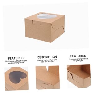 DOITOOL 20pcs Packing Boxes Dessert Box Cheesecake Container Mini Paper Cups Food Gift Box Gift Pastry Box Cake Kraft Gift Boxes Cupcake Holder Box Dessert Boxes Gift Packaging Boxes Chic