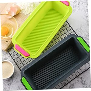 DOITOOL Box Mini Loaf Pans Non Stick Baking Sheet Silicone Bakeware Cake Molds for Baking DIY Baking Molds Bread Baking Loaf Pan Silicone Cake Mold Toast Box Bread Box Bread Pan Utensils