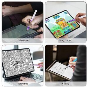 Amaxiu 2 in 1 Stylus Pens for Touch Screens,3 Pcs Stylus Pencil with Transparent Disc & Silicone Tip High Sensitivity Stylus Fine Point Stylus Pen Compatible with All Touch Devices