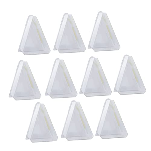 Baluue 10 Sets Box Cake Box Clear Container Cookie Container Mini Cake Cookie Box Triangle Cake Carrier Dessert Packing Box Cake Packing Boxes Cake Packing Containers Plastic Cases Puffs