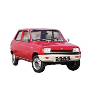 scale models 1 18 for renault 5 alpine 1976 alloy diecast model simulation static car ornament fashion men gift mini vehicles