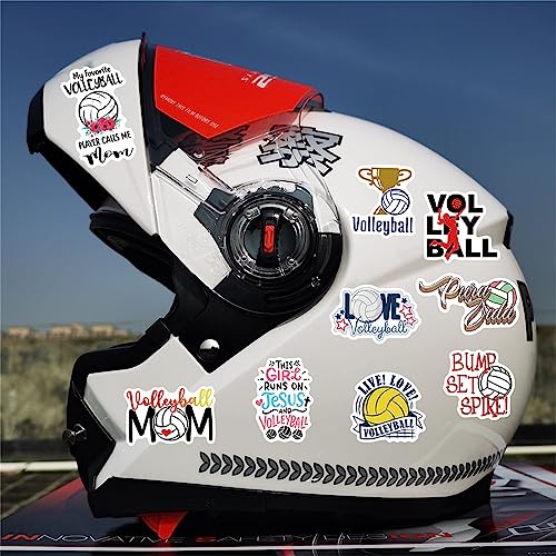 Volleyball Stickers 50PCS Sport Vinyl Stickers Waterproof for Laptop Water Bottles Volleyball helmet Scrapbook Luggage Sports Stickers Baseball Gifts Party Favors Baseball Stickers for Kids Teens Adults Boys Girls