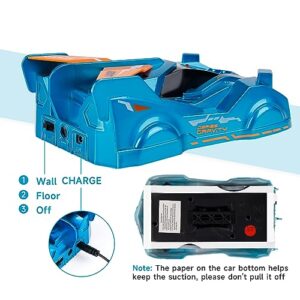 Budvibe Infrared Guided Wall Climbing RC Blue Racing Car Kids Toys,Watch It Drive on The Walls,5-13 Year Old Best Birthday Xmas Gift for Boys for Kid