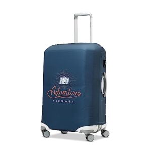 samsonite printed luggage cover, adventure begins, medium