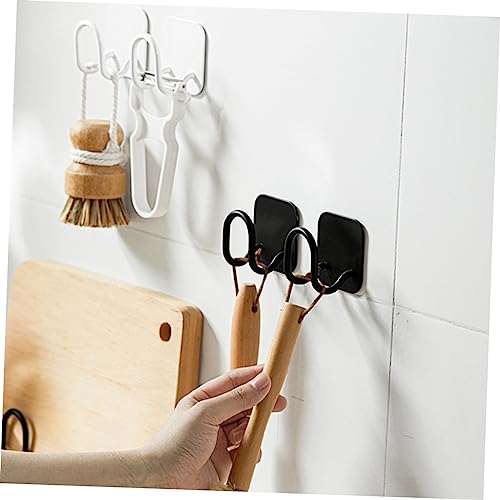 Cabilock 2pcs Stainless Steel Sponge Clip Storage Hooks Pan Pot Rack Wall Mount Pan Lid Rack Backpack Hooks Door Back Hook Hanger Wall-Mounted Hooks Wall Hanger Hooks Pot Lid Wall Stand