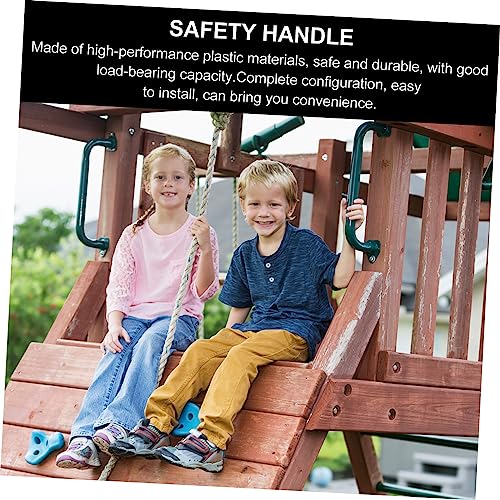 1 Set/4pcs Plastic Handle Outdoor Swings for Kids Outdoor Play Houses Grab Handles Grips Swing Safety Handle Hand Grips for Playset Safety Handle Parts Holder Jungle