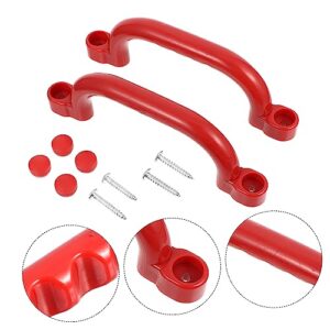 1 Set/4pcs Plastic Handle Outdoor Swings for Kids Outdoor Play Houses Grab Handles Grips Swing Safety Handle Hand Grips for Playset Safety Handle Parts Holder Jungle