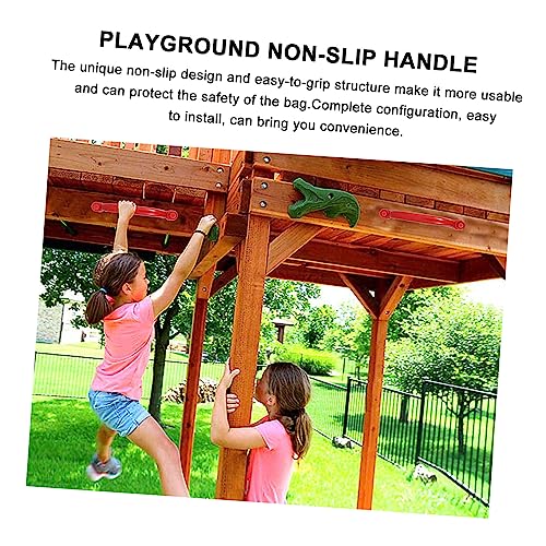 1 Set/4pcs Plastic Handle Outdoor Swings for Kids Outdoor Play Houses Grab Handles Grips Swing Safety Handle Hand Grips for Playset Safety Handle Parts Holder Jungle