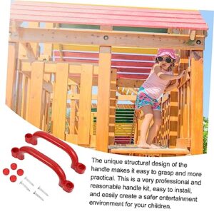 1 Set/4pcs Plastic Handle Outdoor Swings for Kids Outdoor Play Houses Grab Handles Grips Swing Safety Handle Hand Grips for Playset Safety Handle Parts Holder Jungle