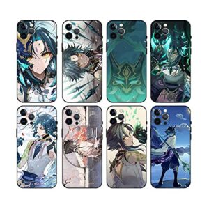 regisbox xiao phone case yaksha xiao phone cover liyue adeptus xiao mains gifts multicolor