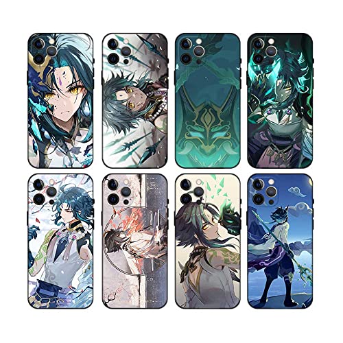 RegisBox Xiao Phone Case Yaksha Xiao Phone Cover Liyue Adeptus Xiao Mains Gifts Multicolor