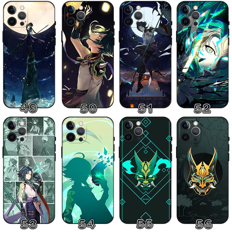 RegisBox Xiao Phone Case Yaksha Xiao Phone Cover Liyue Adeptus Xiao Mains Gifts Multicolor