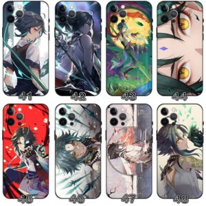 RegisBox Xiao Phone Case Yaksha Xiao Phone Cover Liyue Adeptus Xiao Mains Gifts Multicolor