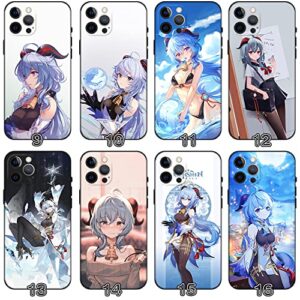 RegisBox Ganyu Phone Case Cute Ganyu Waifu Fanart Anime Girls Liyue Qixing Adeptus Multicolor