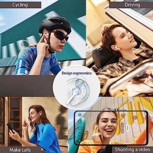 Wireless Earbuds Bluetooth 5.3 Headphones with Charging Case HiFi Stereo Sound in-Ear Earphones Built-in Mic IPX7 Waterproof Touch Control Ear Bud Auto Pairing Noise Cancelling Headset for iOS/Android