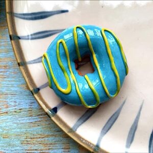 3D Doughnut Resin Refrigerator Magnets Simulation Food Home Decor Fridge Magnetic Stickers Photo Office Message Kitchen Accessories(6)