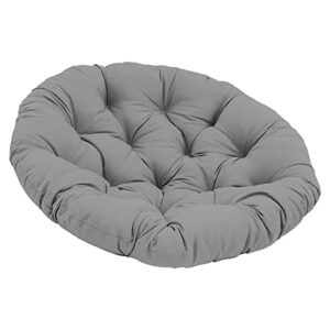 24x24 inch Seat Cushion Pillow Chair Pads Washable Waterproof Round Patio Seat Cushion for Indoor Outdoor Swing Chair Office Rocking Chair, Dark Gray (Dark Gray)