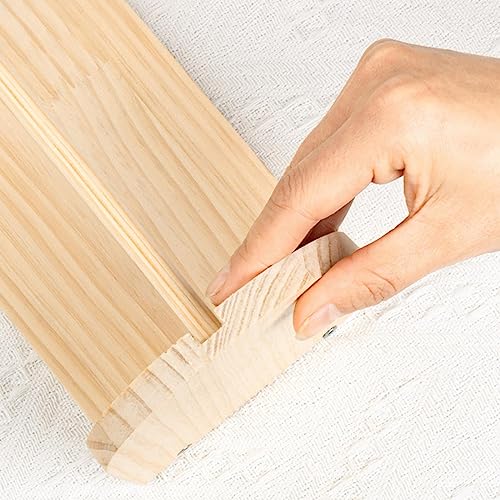 Gazechimp Yarn Ball Holder Knitting Revolving Yarn Rack Crocheting Wooden Crochet Yarn Threading Holder for Ribbon Macrame Knitting Blanket Sewing, 25cmx12cmx15cm