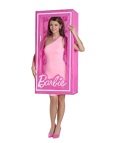 Spirit Halloween Adult Barbie Box Costume - One Size Fits Most | Officially Licensed | Mattel | 3D Halloween Costume | Barbie Outfit