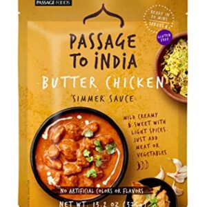 Passage to India Butter Chicken Simmer Sauce 13.2 oz (Pack of 6)