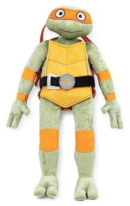 nickelodeon teenage mutant ninja turtles michaelangelo plush pillow buddy - super soft stuffed character pillow - polyester microfiber, 26 inches