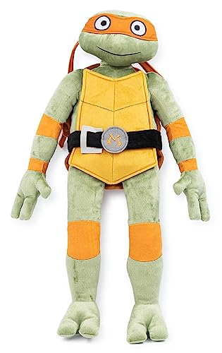 Nickelodeon Teenage Mutant Ninja Turtles Michaelangelo Plush Pillow Buddy - Super Soft Stuffed Character Pillow - Polyester Microfiber, 26 Inches