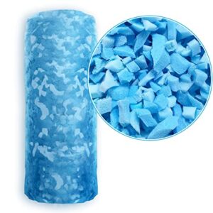 anuwaa 5 pounds bean bag filler, shredded memory foam filling, premium soft bean bag filling, 100% real memory foam for dog bed, couch cushion, and pillow for arts and crafts, blue