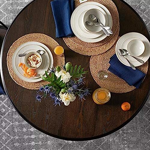 RSGM Braided Jute Placemats 35 Cm Round - Dining Table, Bed Side/Centre Table